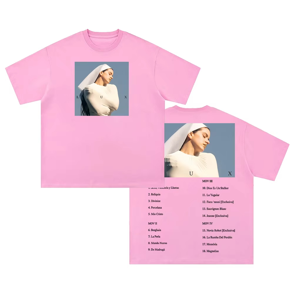 Rosalia Lux Tour 2025 Album Cover T-shirt Short Sleeve Unisex ...