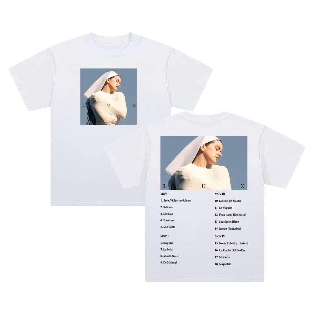 Rosalia Lux Tour 2025 Album Cover T-shirt Short Sleeve Unisex ...