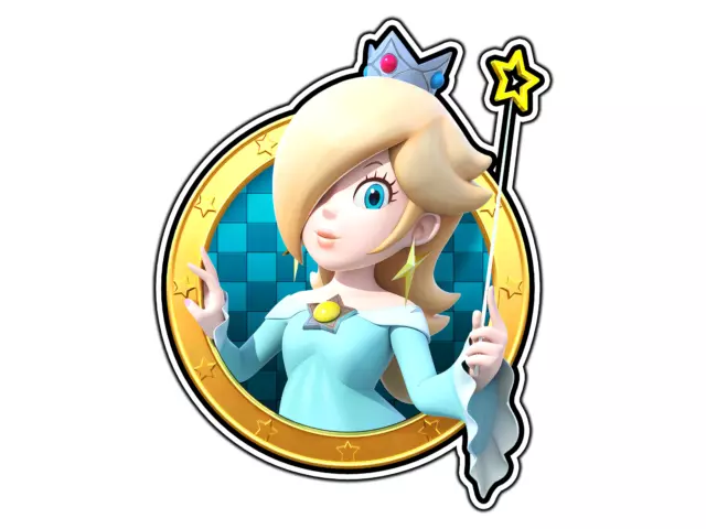 Rosalina Mario Party Icon Waterproof Sticker Phone Decal Water Bottle ...