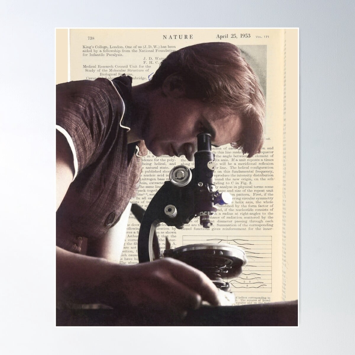 Rosalind Franklin Women In Science Stem Using Microscope Poster Wall ...
