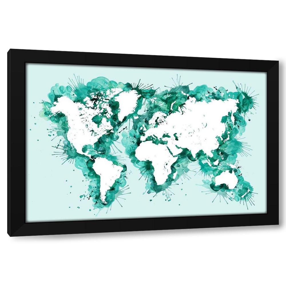 Rosana Laiz Blursbyai 32x23 Black Modern Wood Framed Wall Art Titled ...