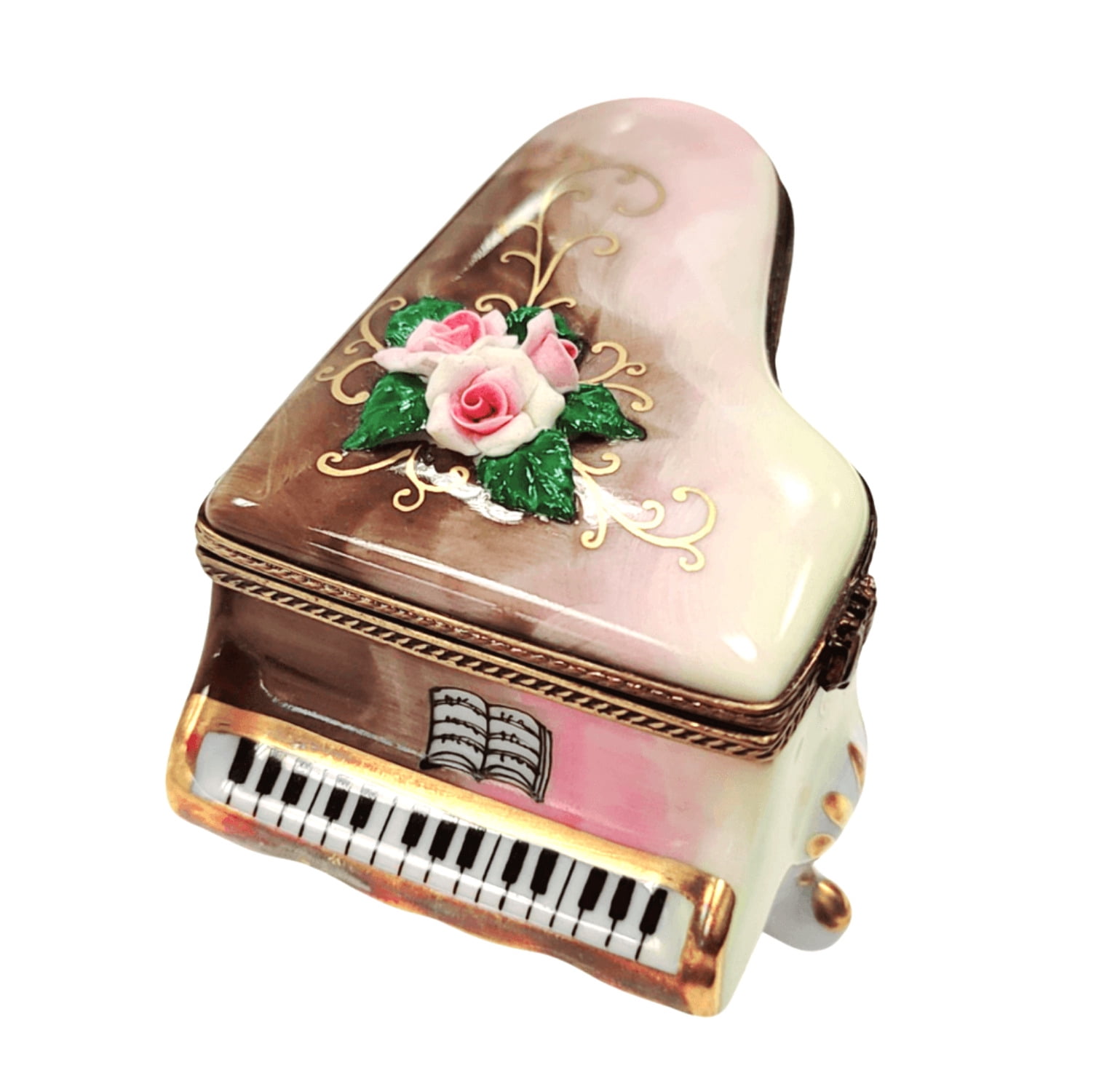 Rosard Grand Piano w Rose Limoges Box Porcelain Figurine - Walmart.com