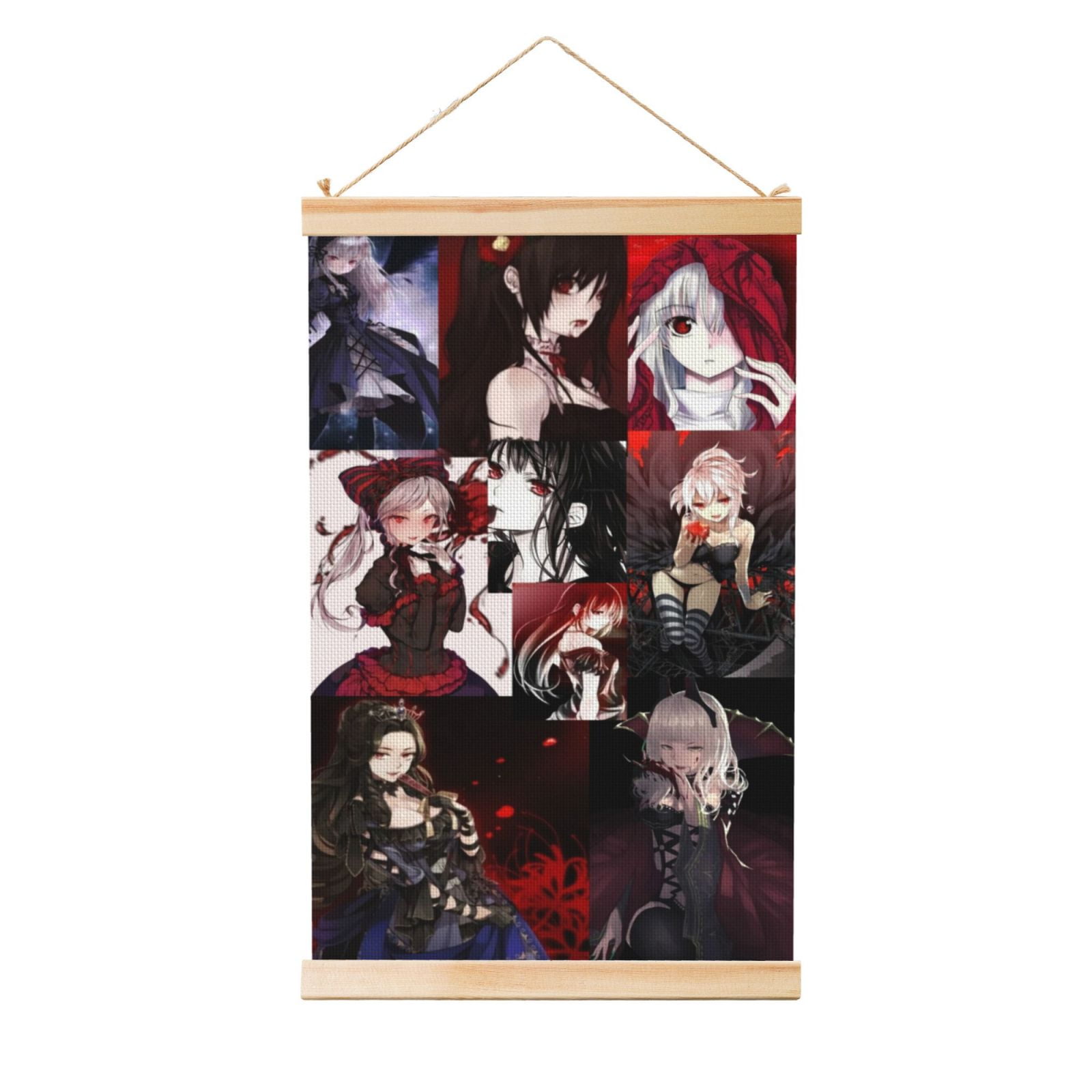 Rosario And Vampire Poster Canvas Wooden Shaft Hanging Poster Home ...