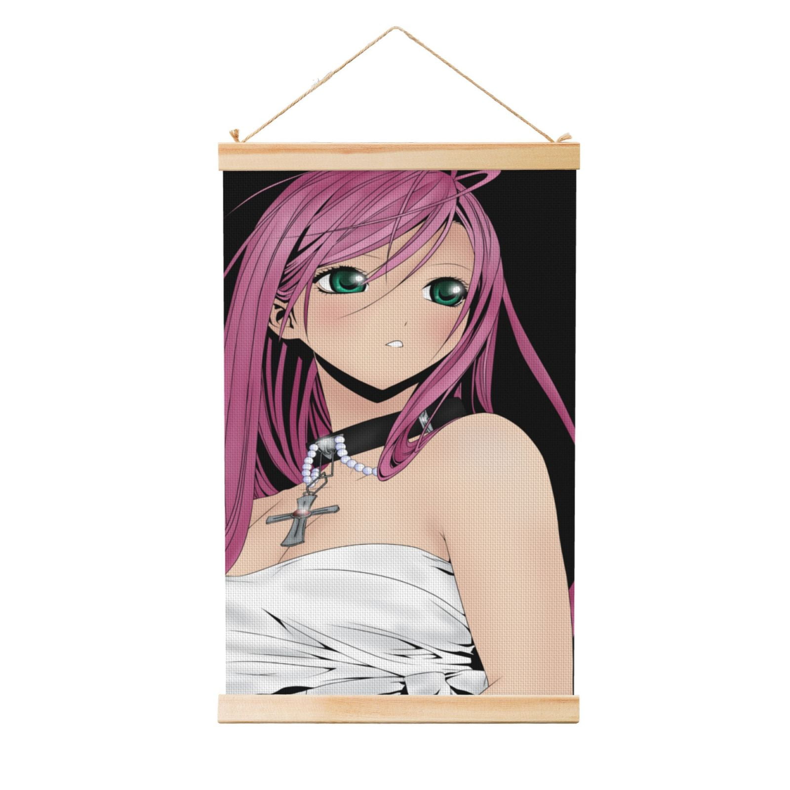 Rosario And Vampire Poster Canvas Wooden Shaft Hanging Poster Home ...