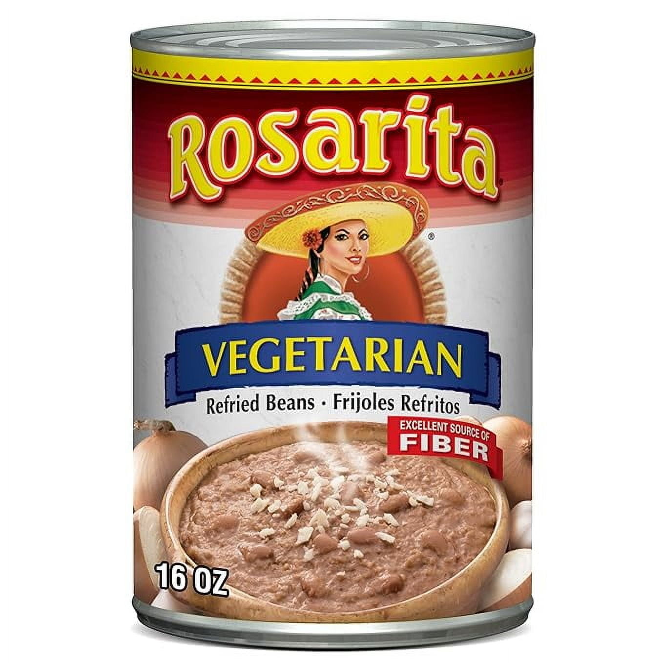 Rosarita Vegetarian Refried Beans, 16 oz (Pack of 2) - Walmart.com
