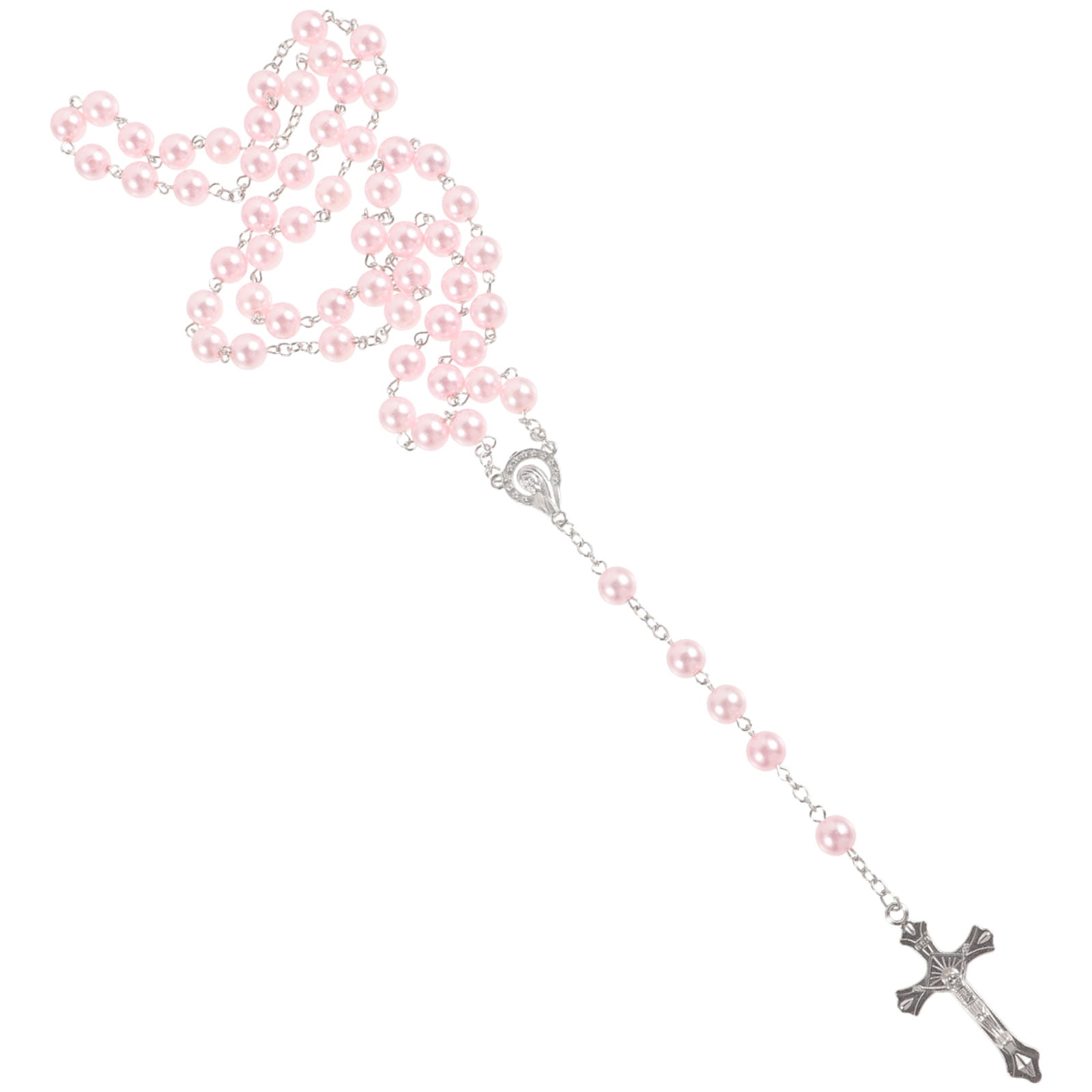 Rosary Bead Necklace Prayer Beads Neck Chain Religious Rosary Necklace ...