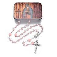 Genuine Amethyst Sterling Rosary | Made in USA | Catholic Rosary Beads ...