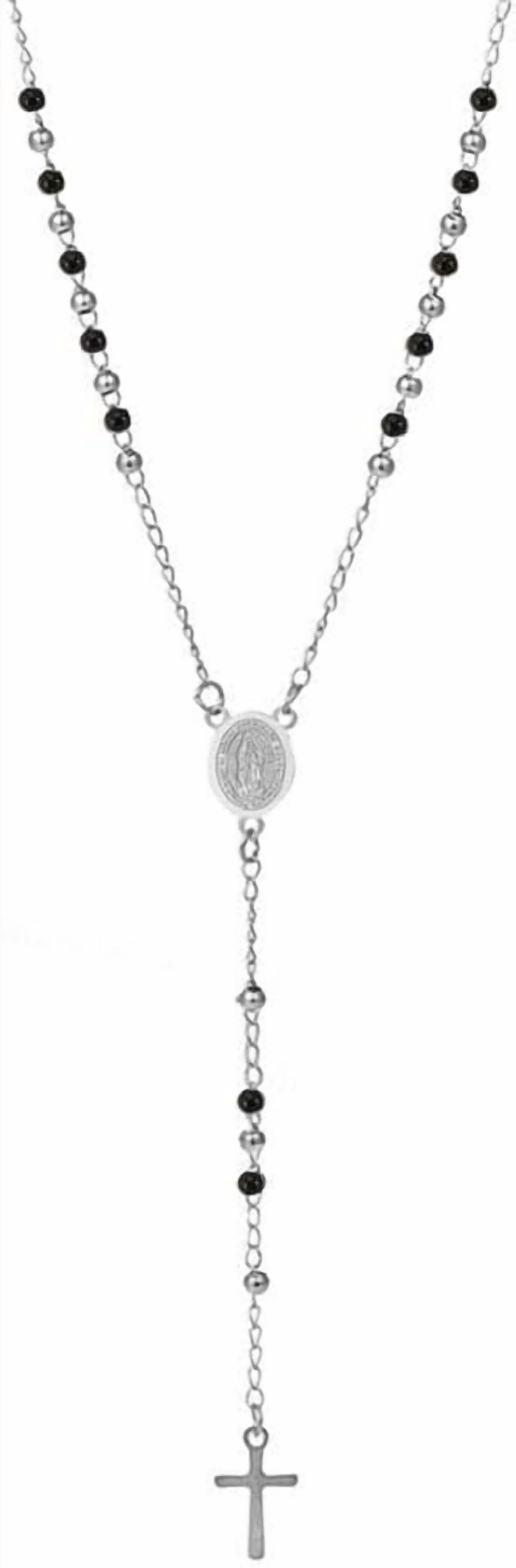 Rosary Quality Virgin Mary Cross Necklace Stainless Steel Cross Y ...