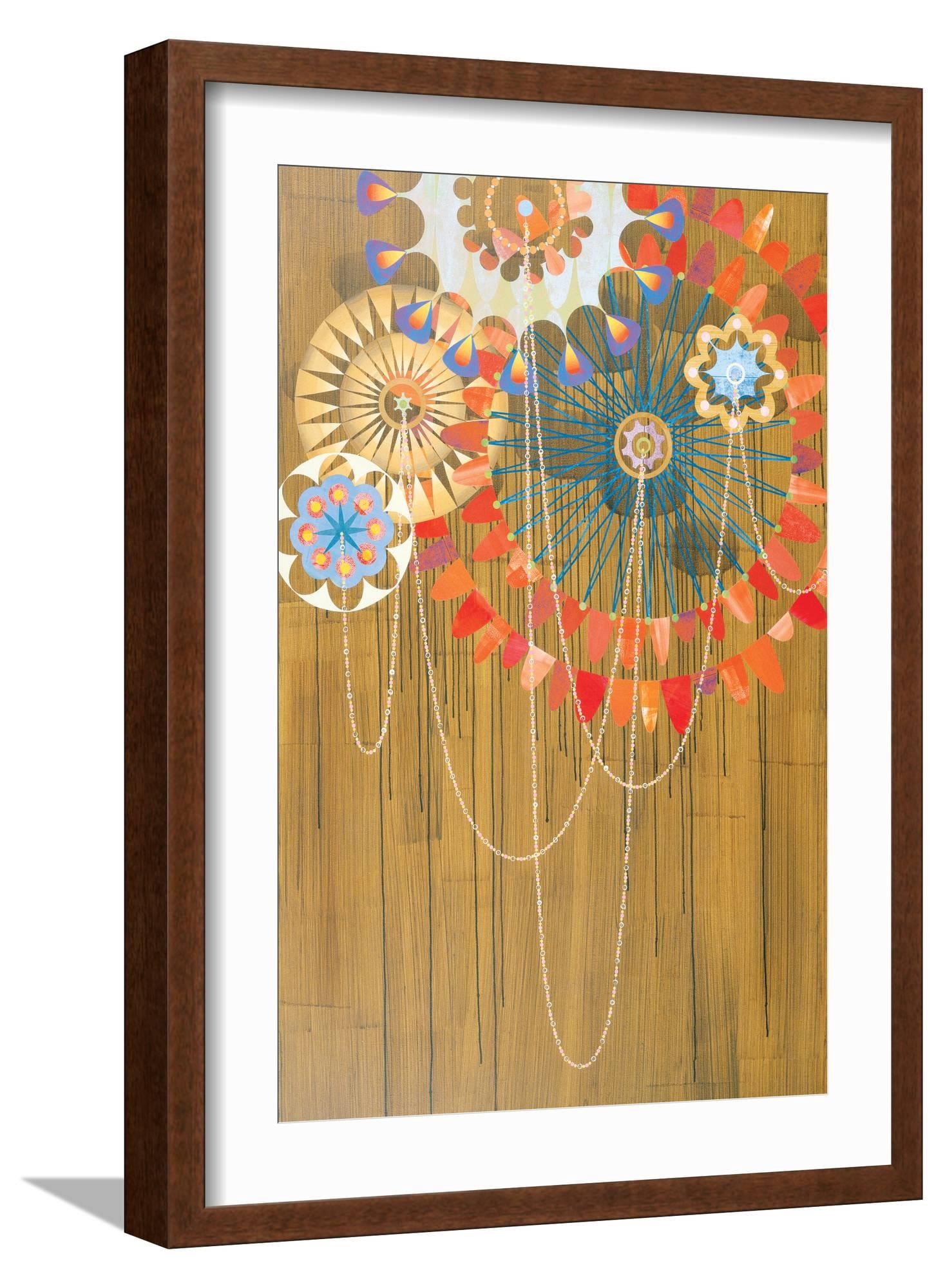 Art.com Rosathoria 1 Art Print by Rex Ray, Brown Frame Wall Art, 17" x ...