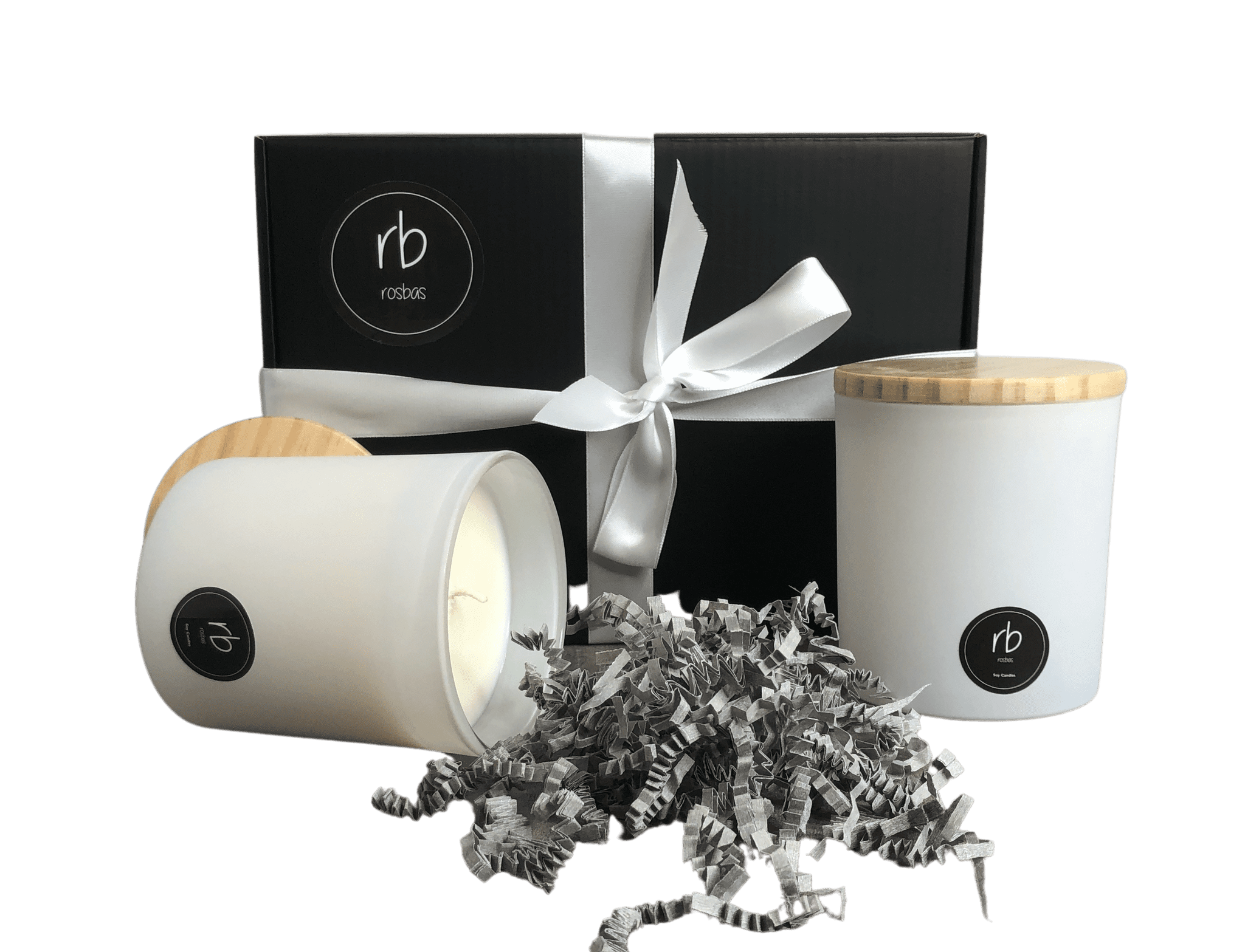 Rosbas, Candle Gift Set, Cinnamon Vanilla Scented, Natural Soy Wax, 7 ...