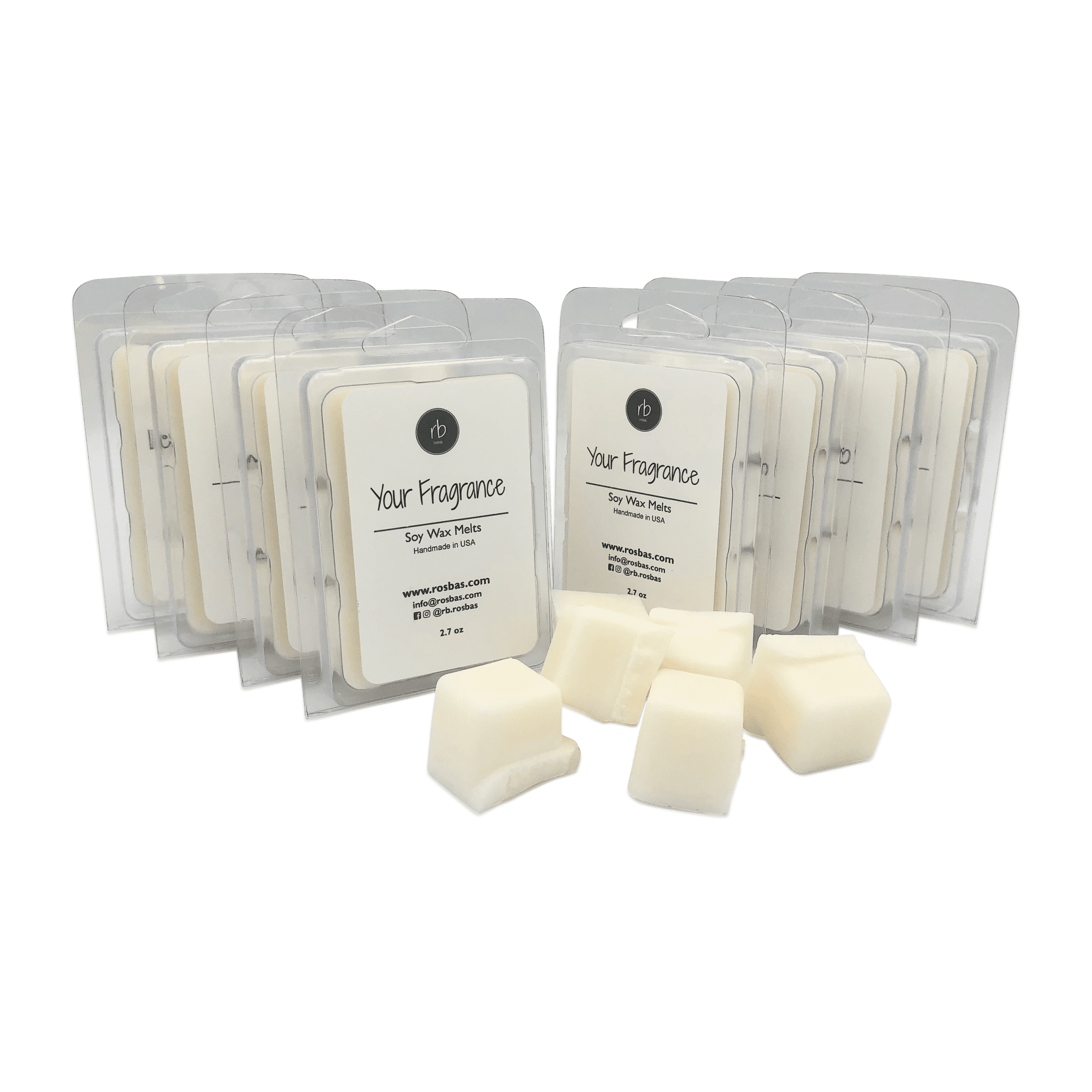 Rosbas Wax Melts Black Raspberry Vanilla Scented, Natural Soy, 8 Packs ...