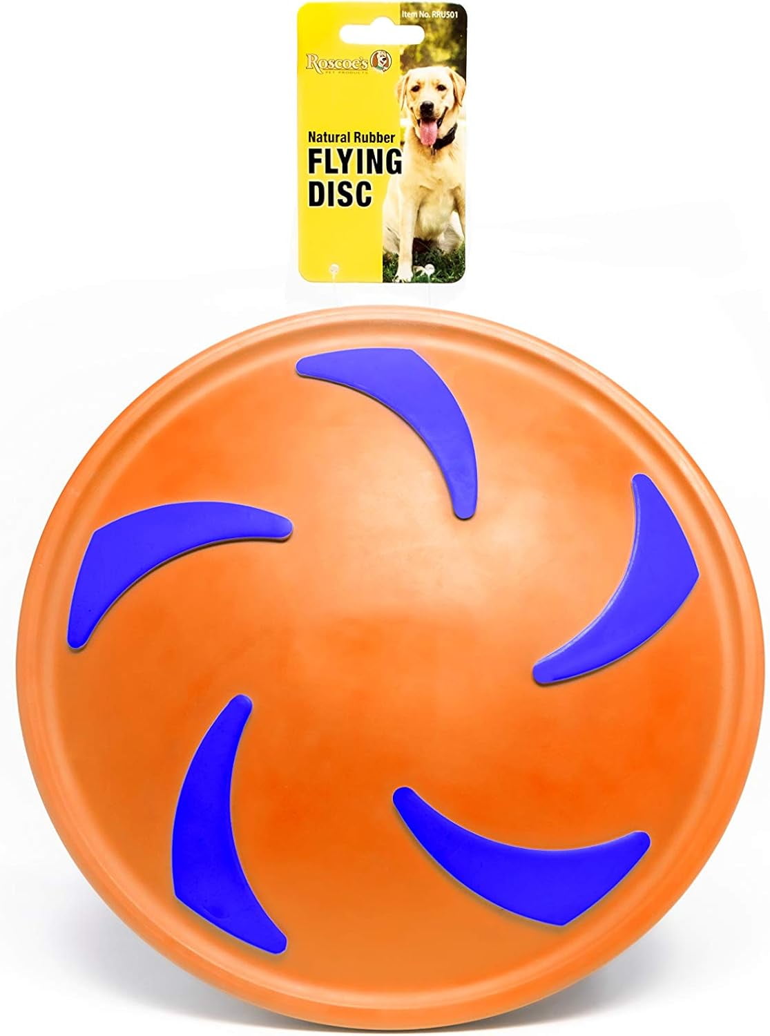 Roscoe's Pet Products Natural Rubber Flying Disc Toy for Dogs. Safe and ...