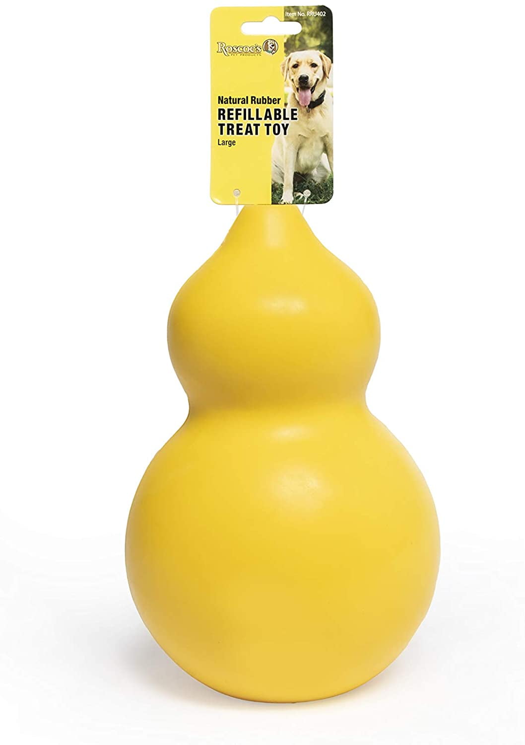 Roscoe's Pet Products Natural Rubber Refillble Treat Toy for Dogs. Safe ...