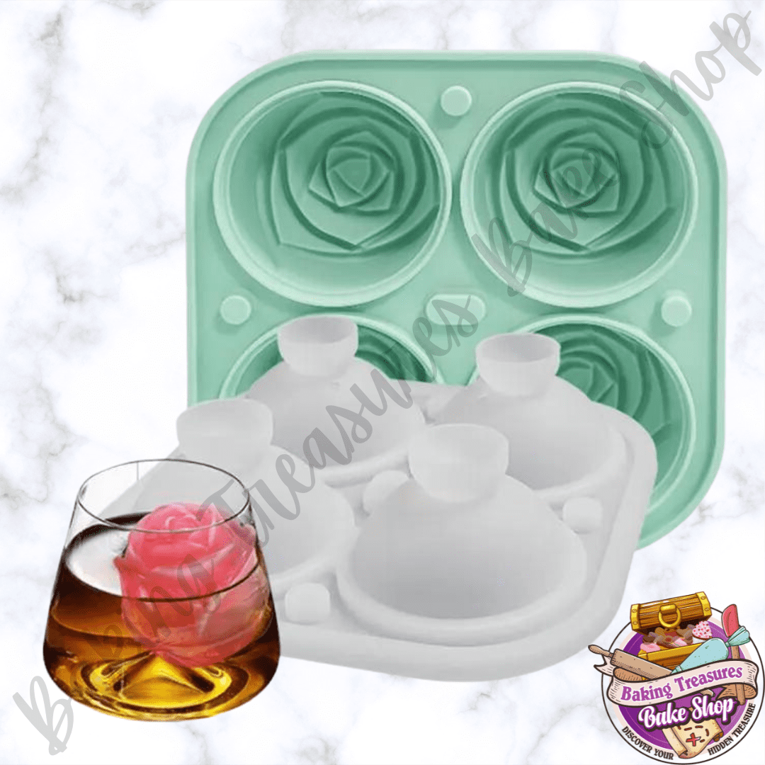 Rose 4 Cavity Silicone Mold - Walmart.com