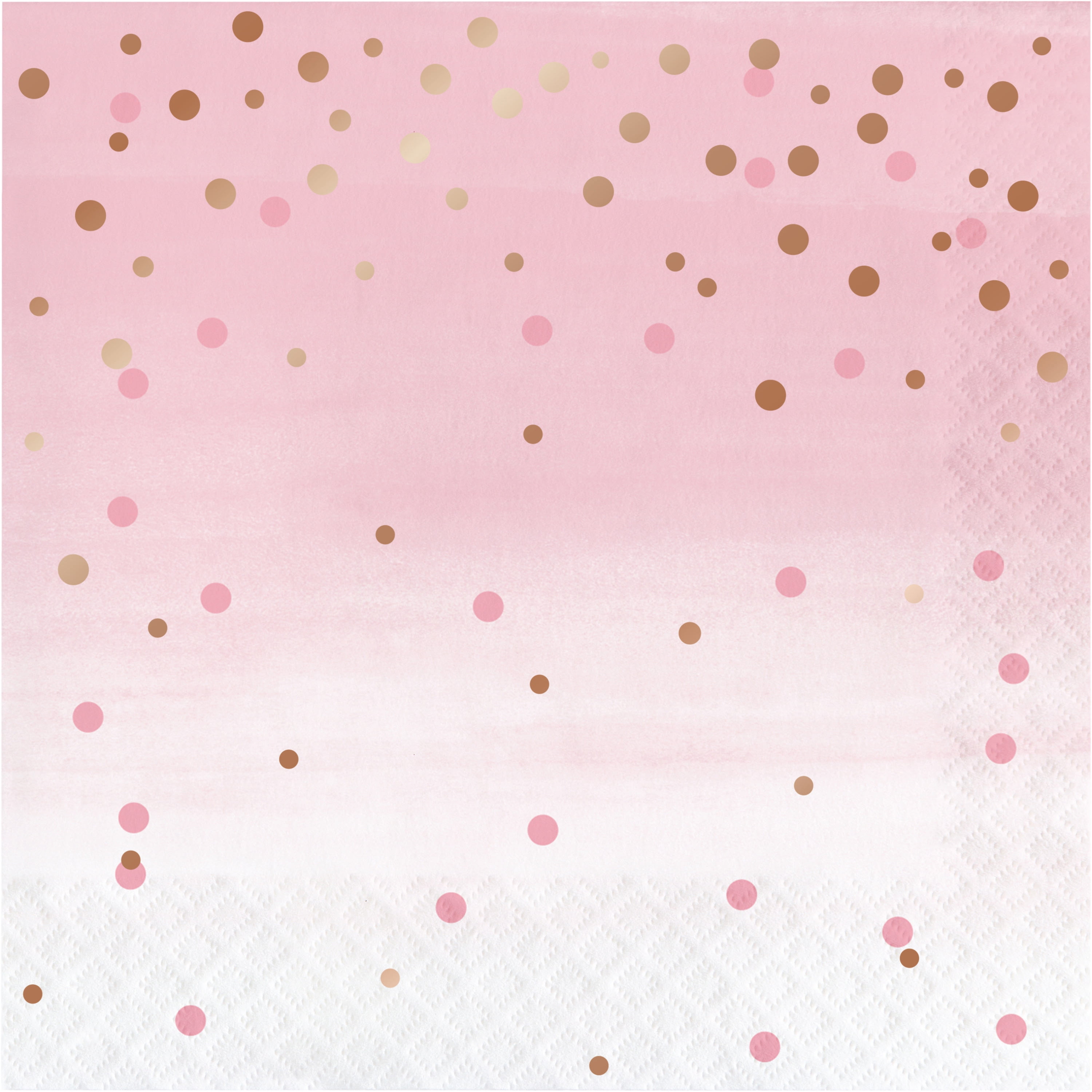 Rose All Day Polka Dot Paper Lunch Napkins 48 Count for 24 Guests ...