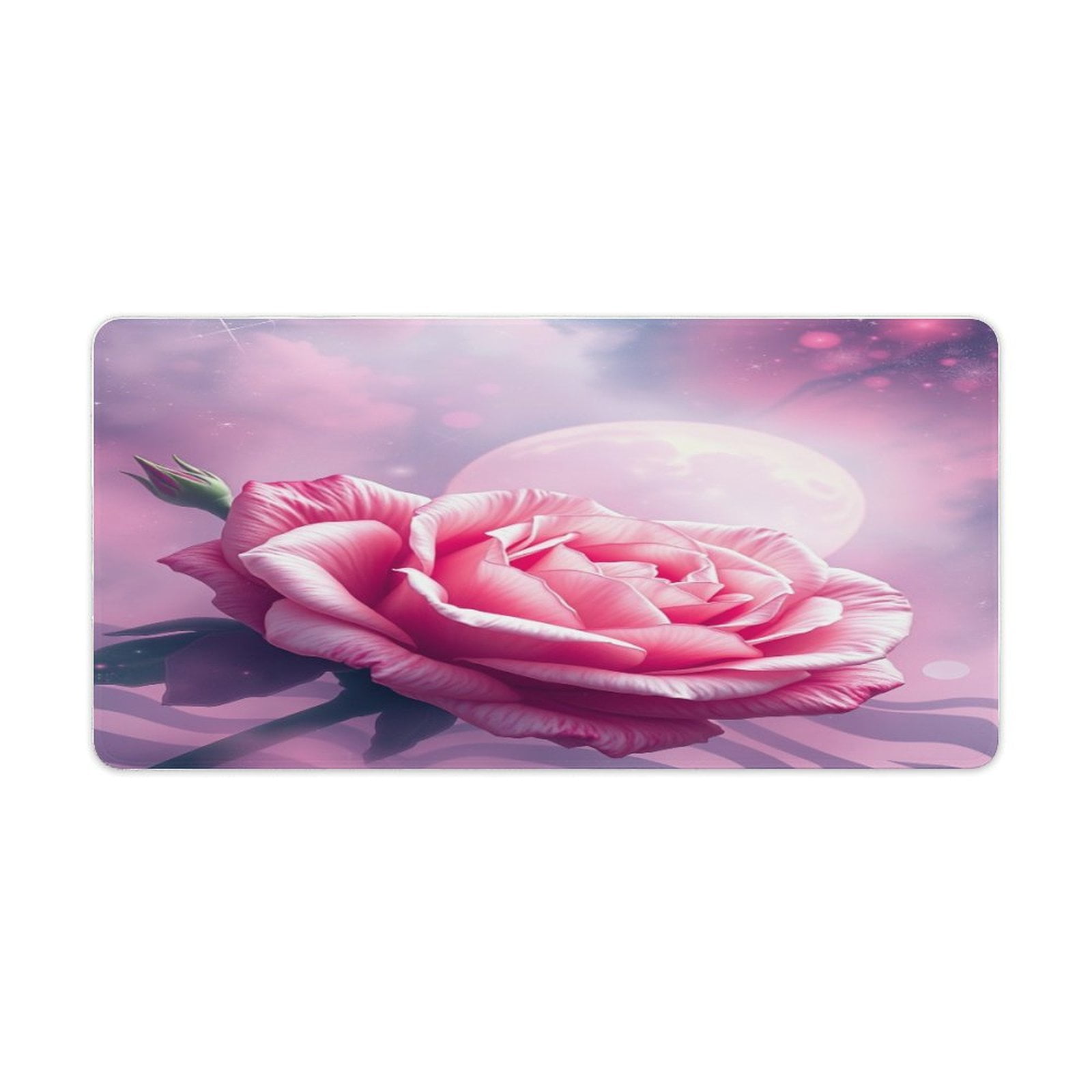 Rose And Zebra Print Pattern Mousepad Gamer Desk Mat Large Keyboard Pad ...