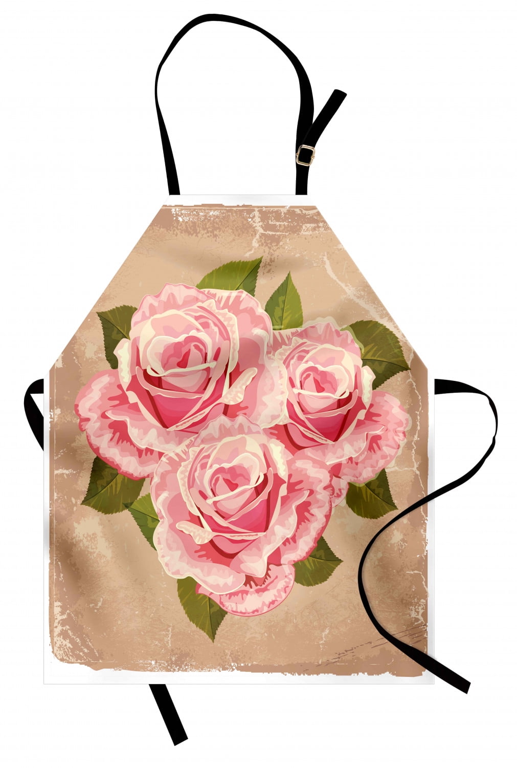 Rose Apron Pink Bouquet of Roses Retro Design Nature Love Romance Theme ...