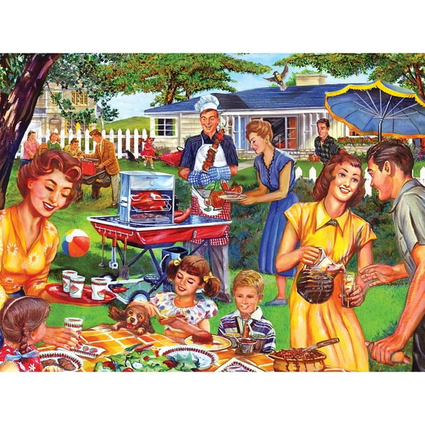 Rose Art Backyard BBQ Jigsaw Puzzle - Walmart Business Supplies