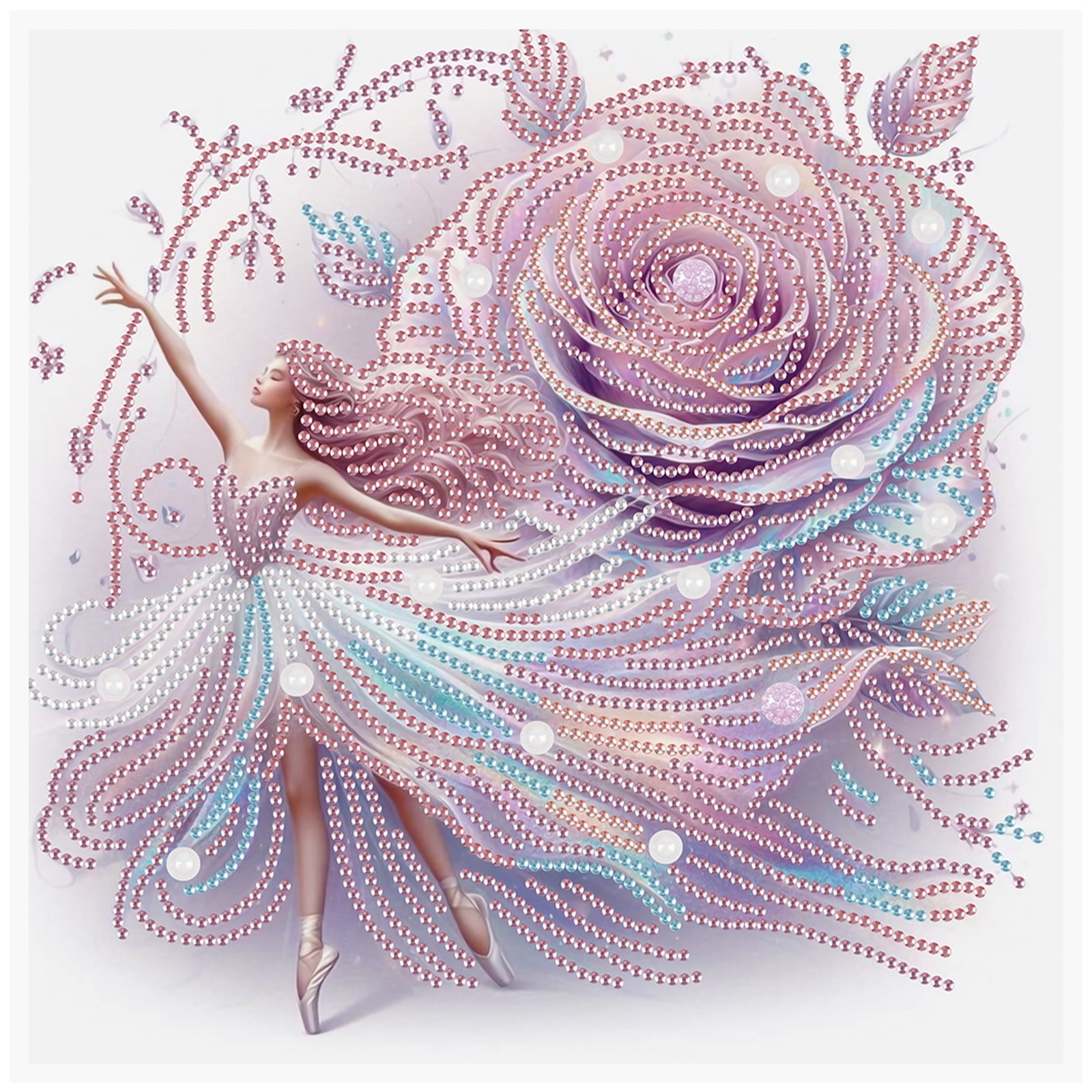 Rose Ballet Diamond Art Painting Kit - Walmart.com