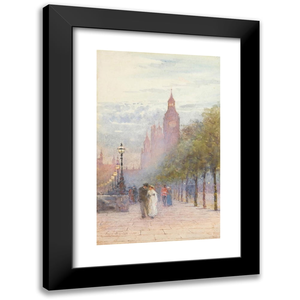 Rose Barton 11x14 Black Modern Framed Museum Art Print Titled - Houses ...