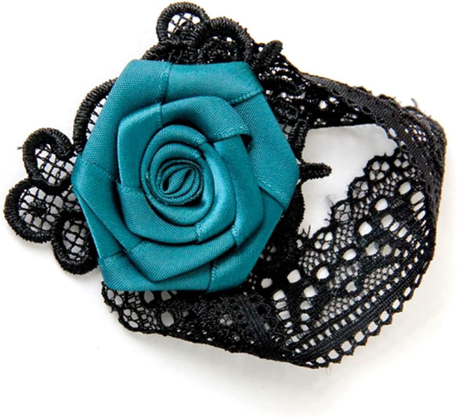 Rose Black Lace Gothic Stretch Arm Bracelet Arm Band Victorian Lolita ...
