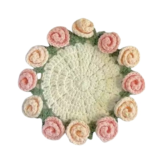 Rose Bouquet Coasters Crochet Starter Kits Flower Coasters Crochet Kits ...