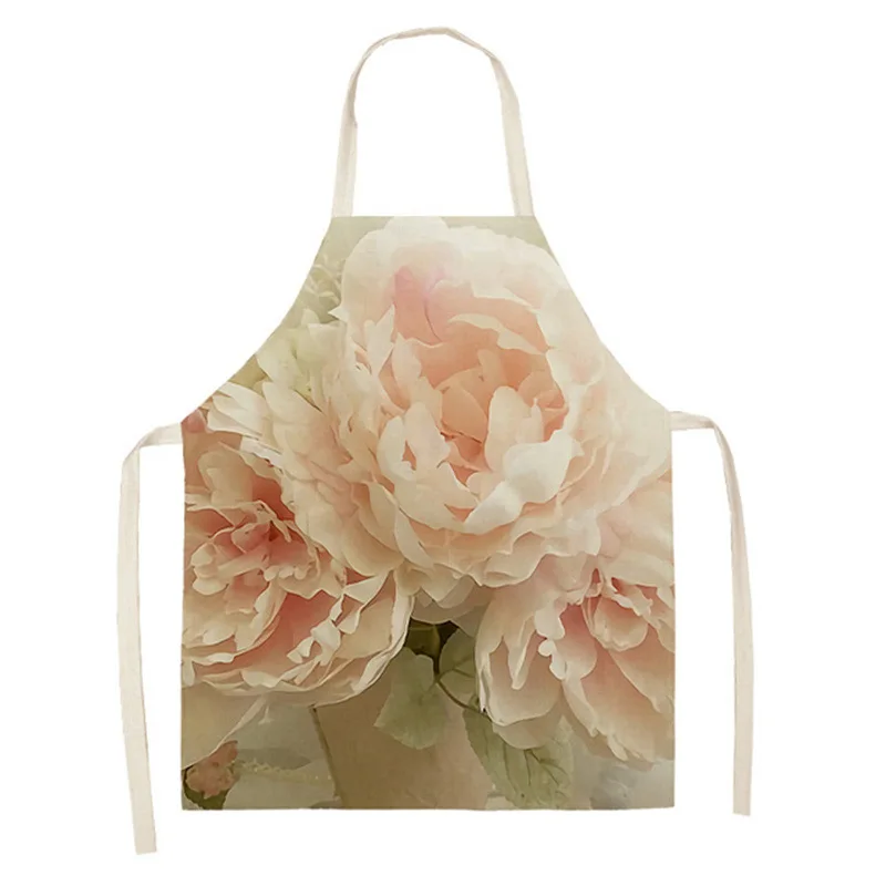 Rose Bouquet Pattern Apron Sleeveless Delicate Apron Female Family ...