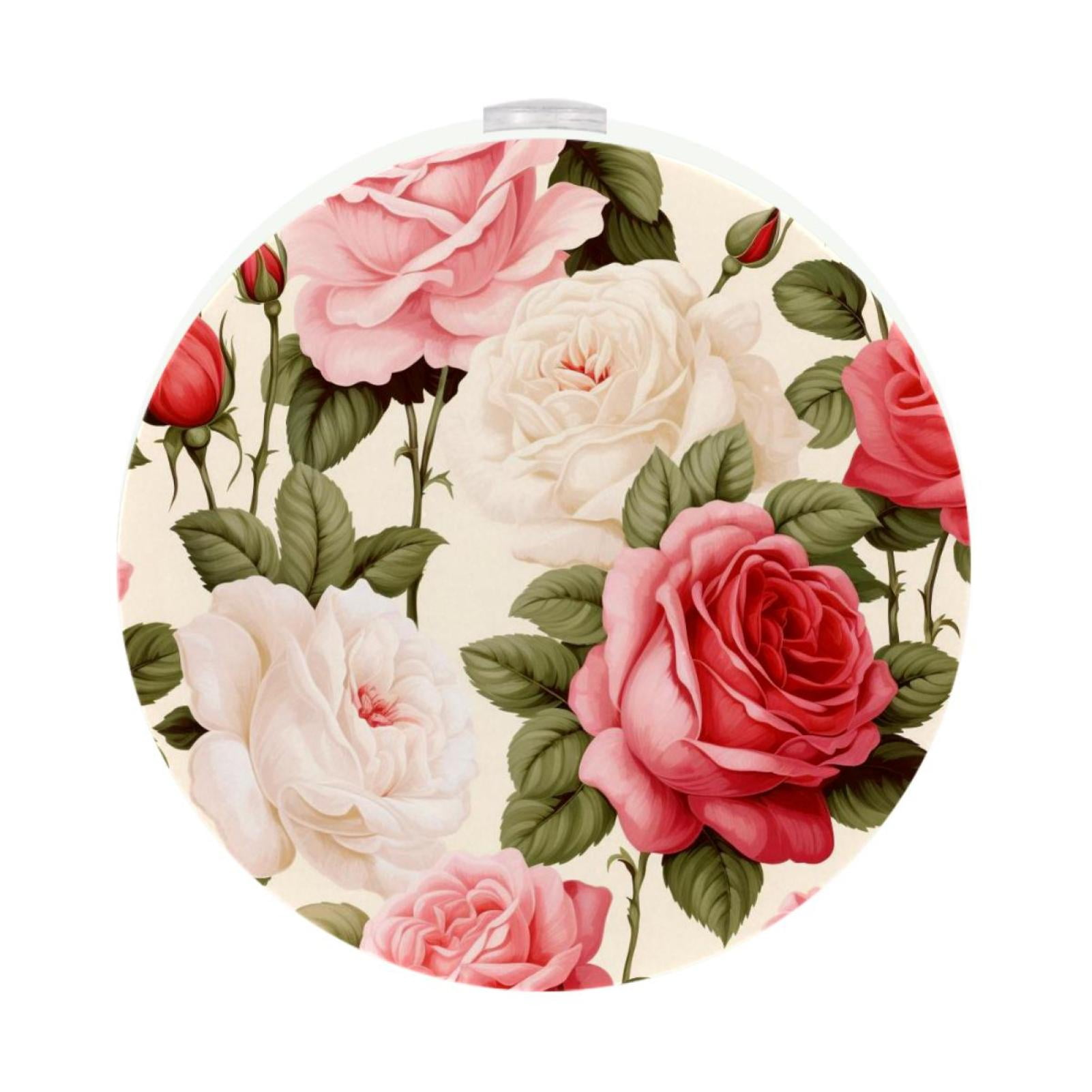 Rose Bright and Compact LED Round Night Light - Set of 2, Energy ...