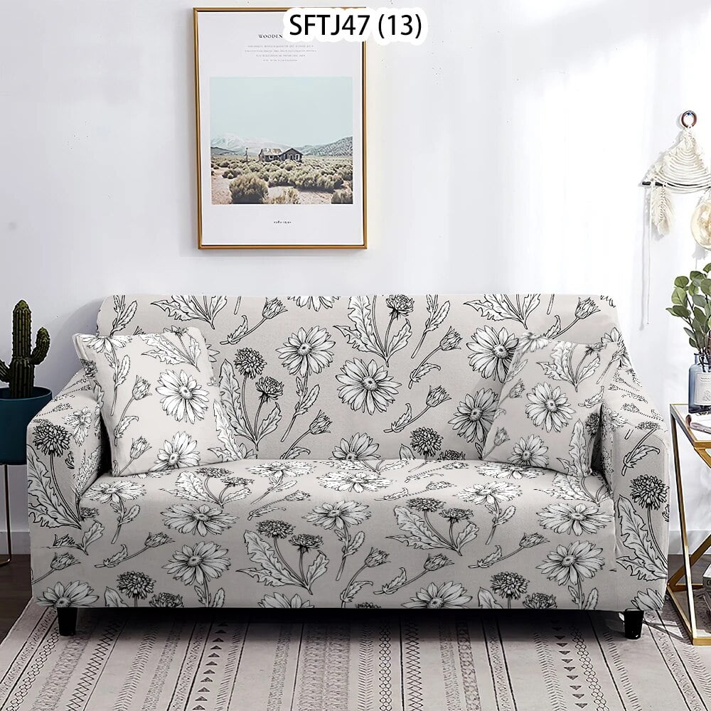 Rose Bright Flowers Sunflower Seat Cover Protector L Shape Anti-Dust ...