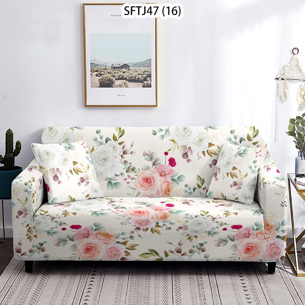 Rose Bright Flowers Sunflower Seat Cover Protector L Shape Anti-Dust ...