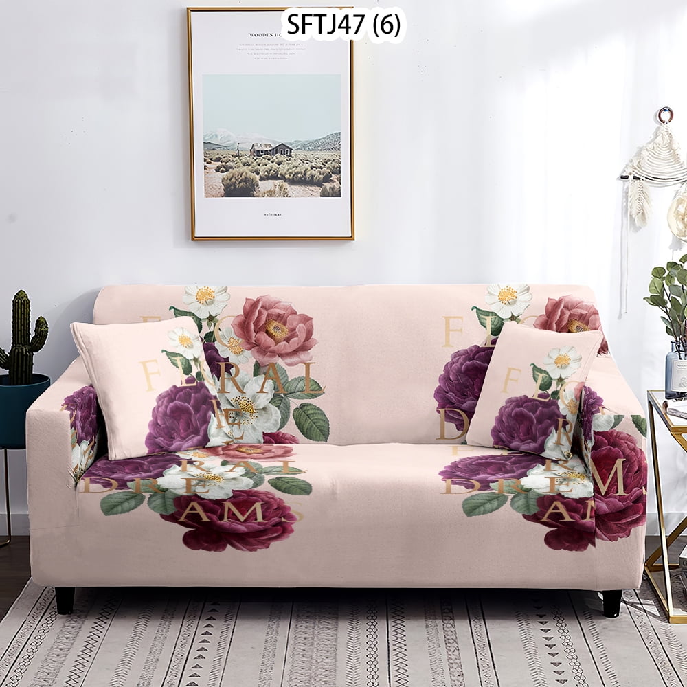 Rose Bright Flowers Sunflower Seat Cover Protector L Shape Anti-Dust ...