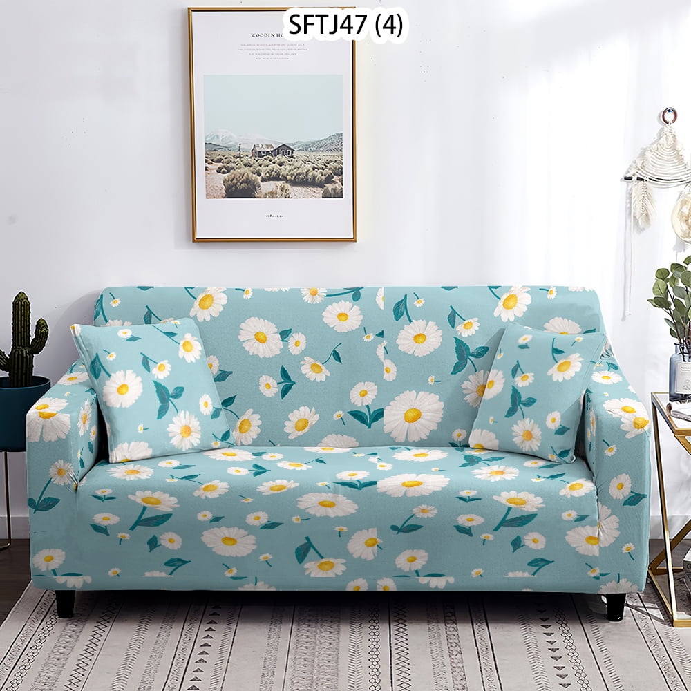 Rose Bright Flowers Sunflower Seat Cover Protector L Shape Anti-Dust ...