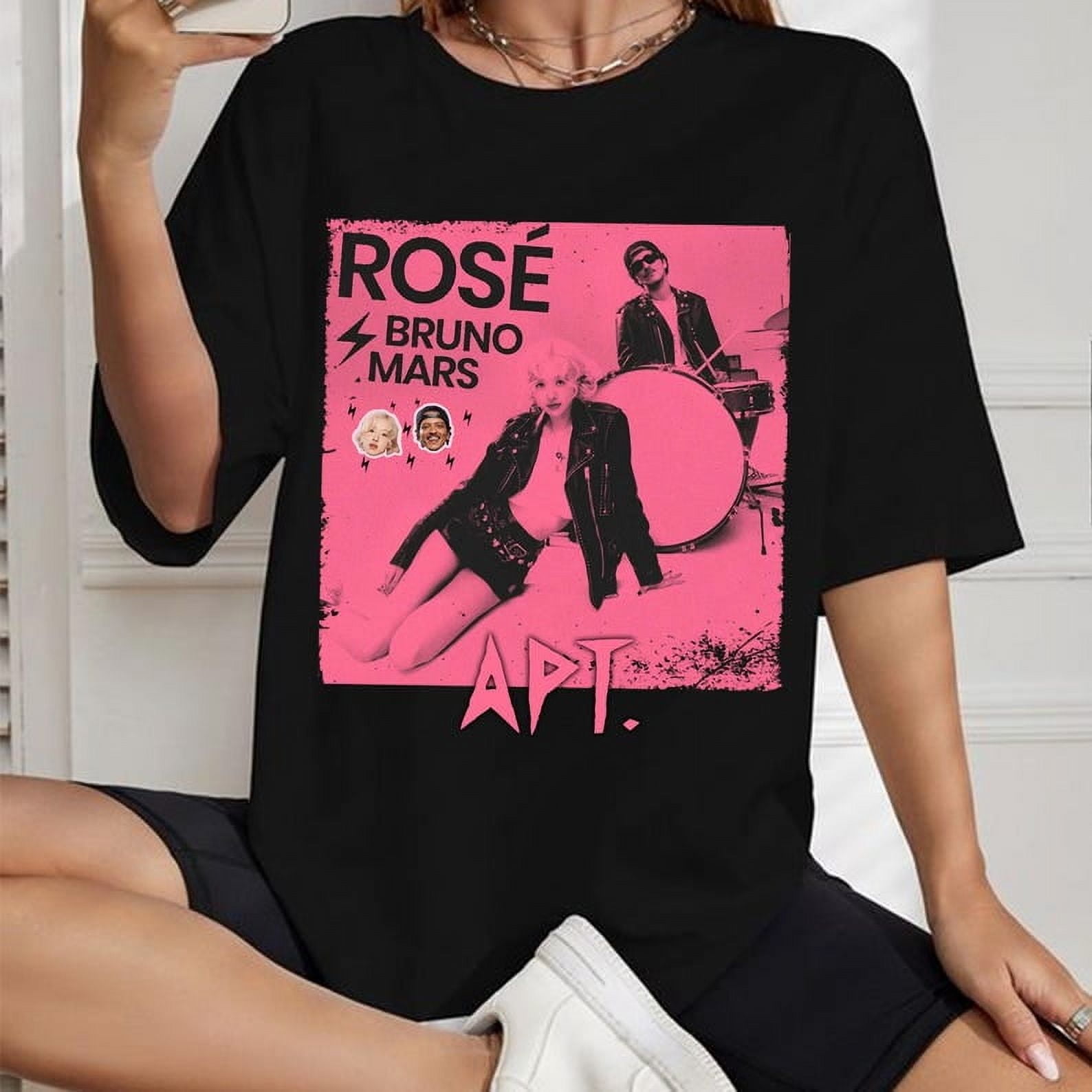 Rose Bruno Mars APT Graphic Unisex Tshirt| Rose Rosie Album Merch| Rose Apt Single Shirt| APT ...
