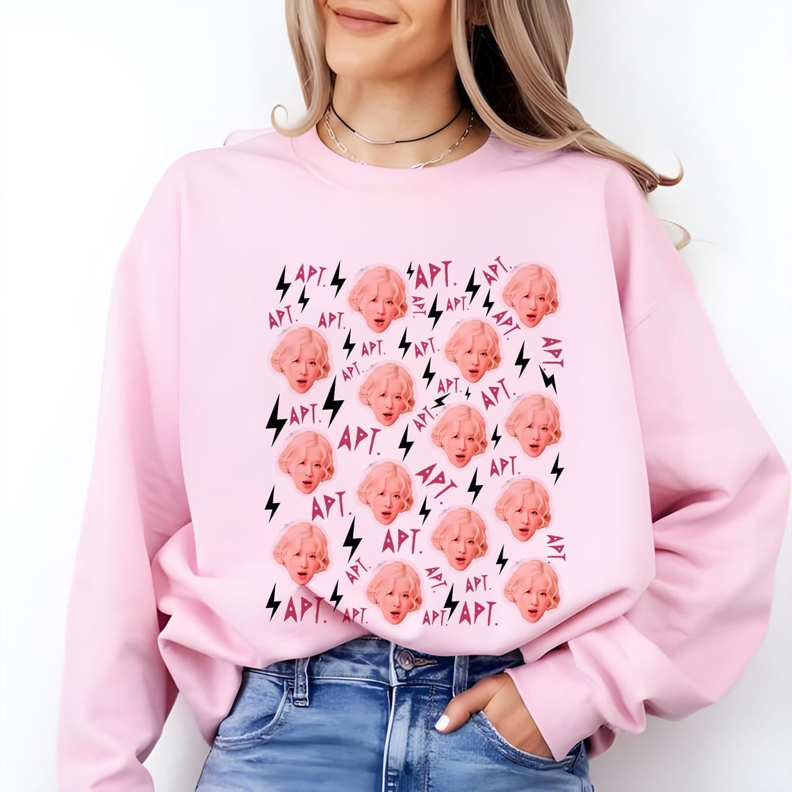 Rose Bruno Mars Apt Rose Sweatshirt, Rose Rosie Black Pink Album, BP ...
