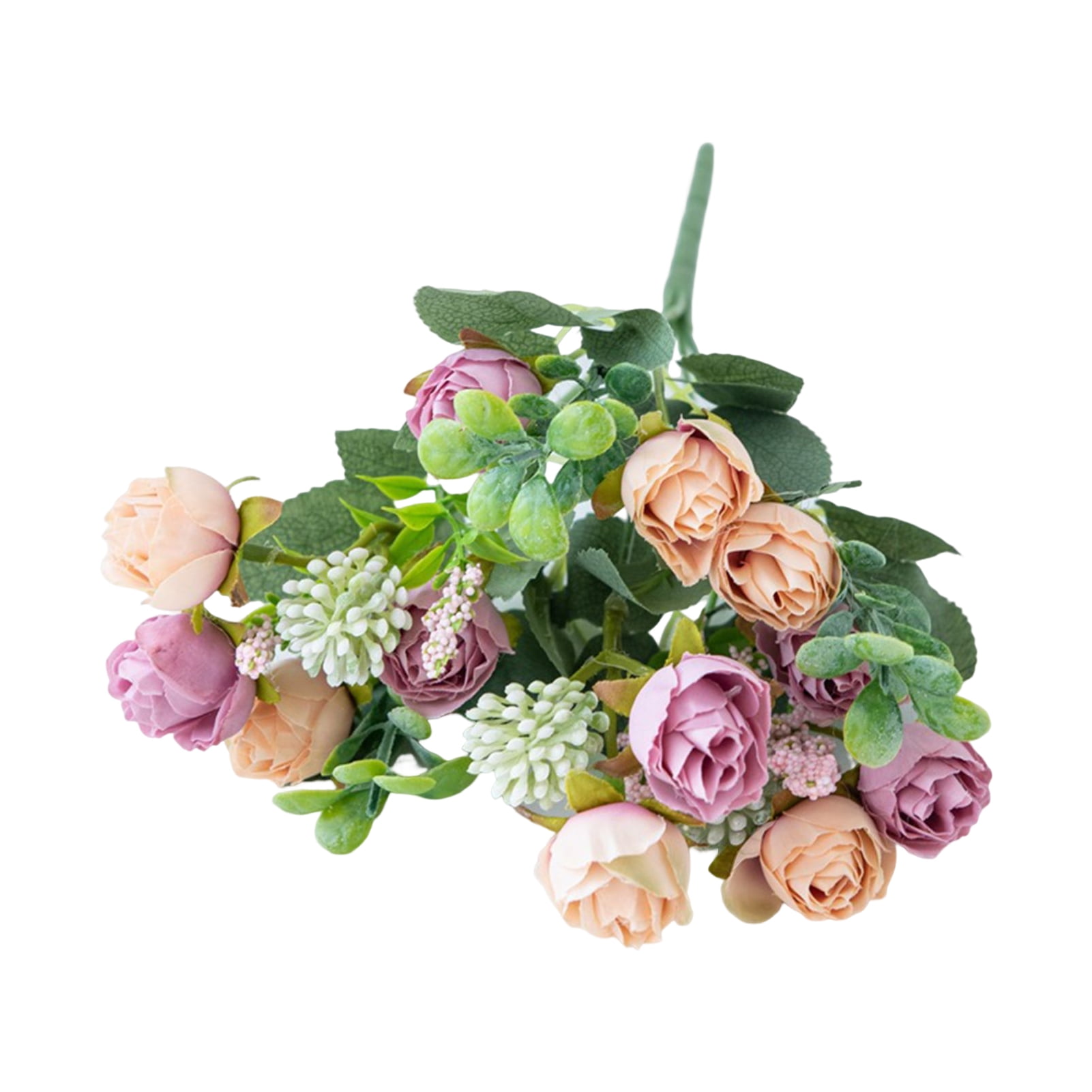 Rose Buds, Artificial Realistic Fake Silk Roses with Stem Flowers ...