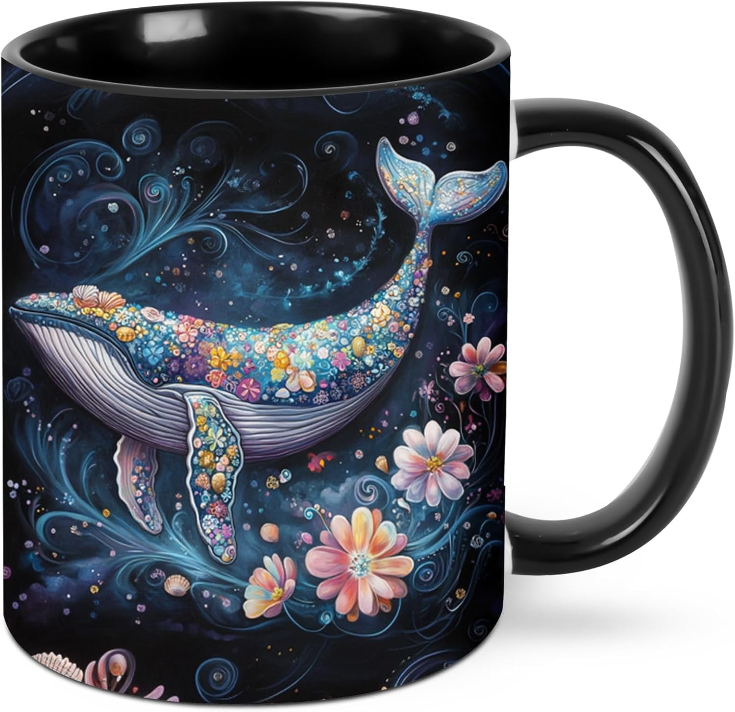 Whale Coffee Mug Ceramic Tea Cup 11oz Novelty Mugs with Handle Presents ...