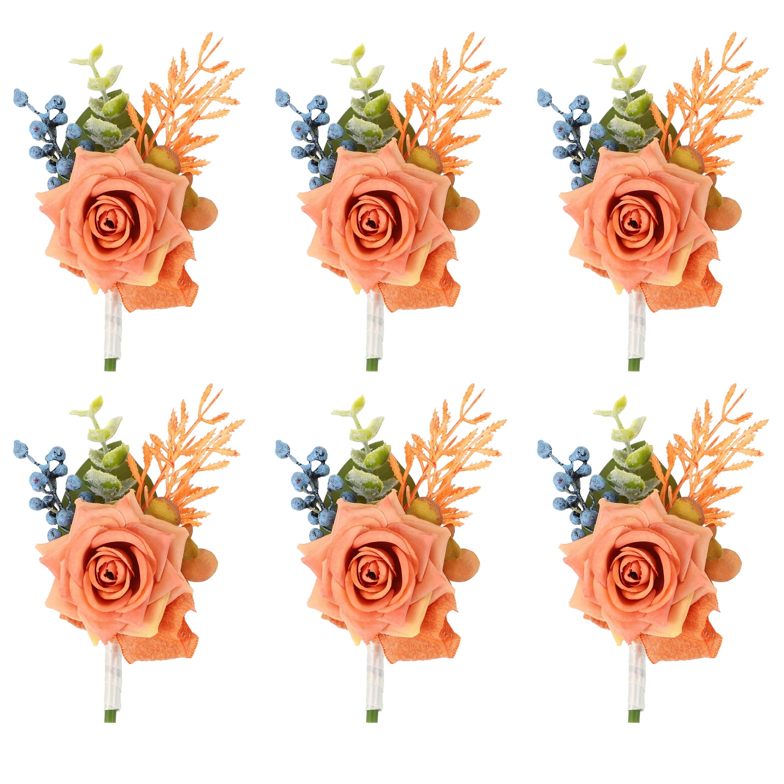 Rose Corsage for Groom Bride Groomsmen Wedding Party Graduation Light ...