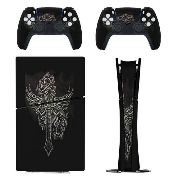 Rose, Cross PS5/PS5 Slim Digital Disc Skin Sticker For Console And ...