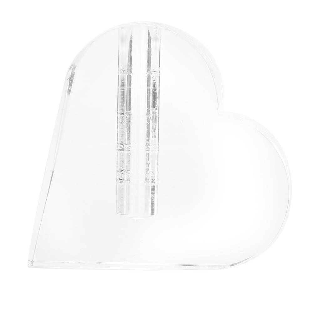 Rose Display Stand Artificial Flower Transparent Base Heart Shaped for ...