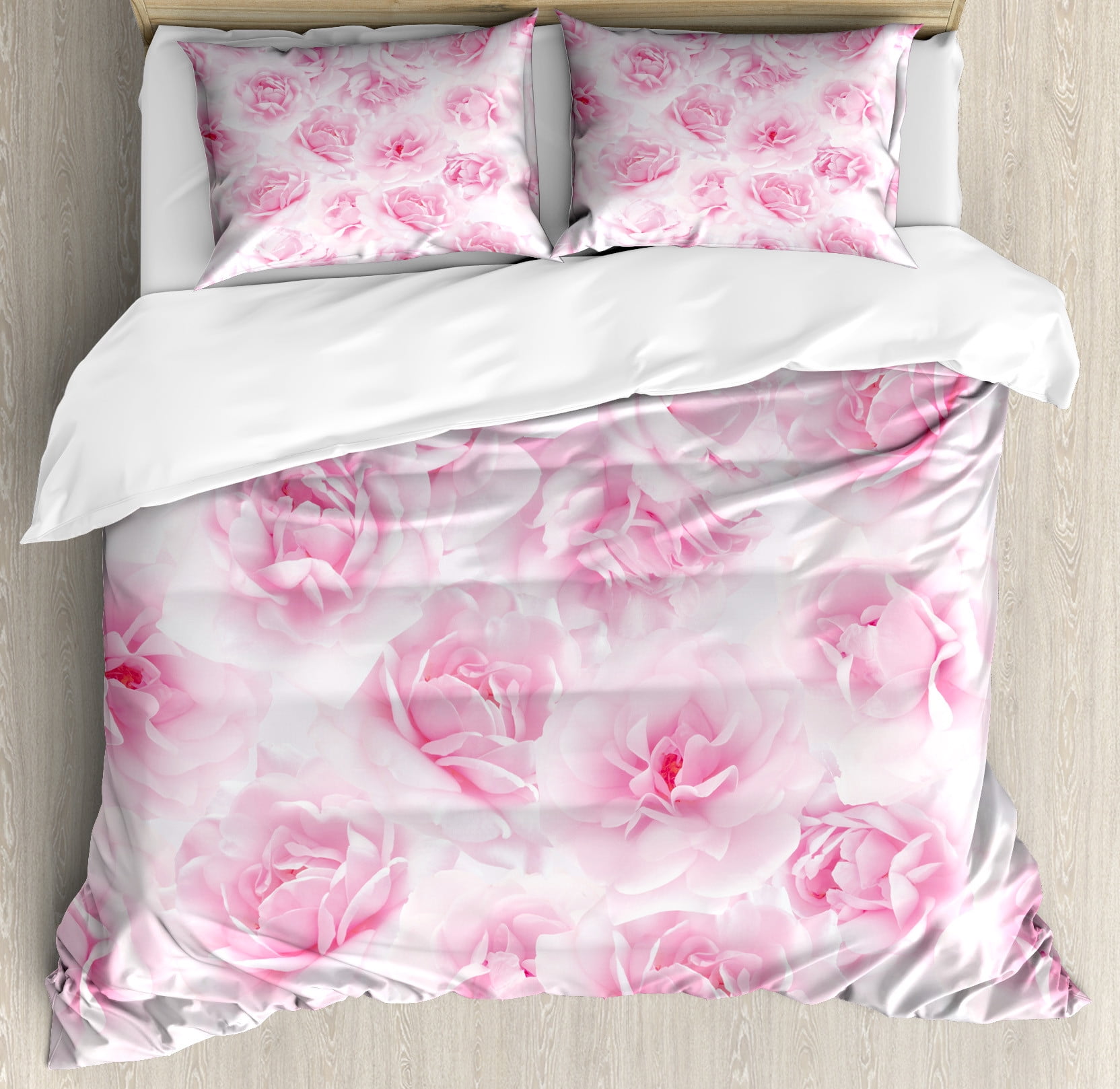 Rose Duvet Cover Set, Plenty of Roses Passion Sentiment Concept ...