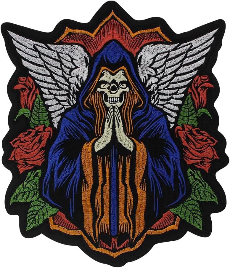 Rose Fallen Angel Sew on Iron on Patches for Jackets Jean and Bags DIY ...