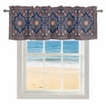 Rose Floral Bloom Valances for Windows, Rod Pocket Kitchen Valance ...