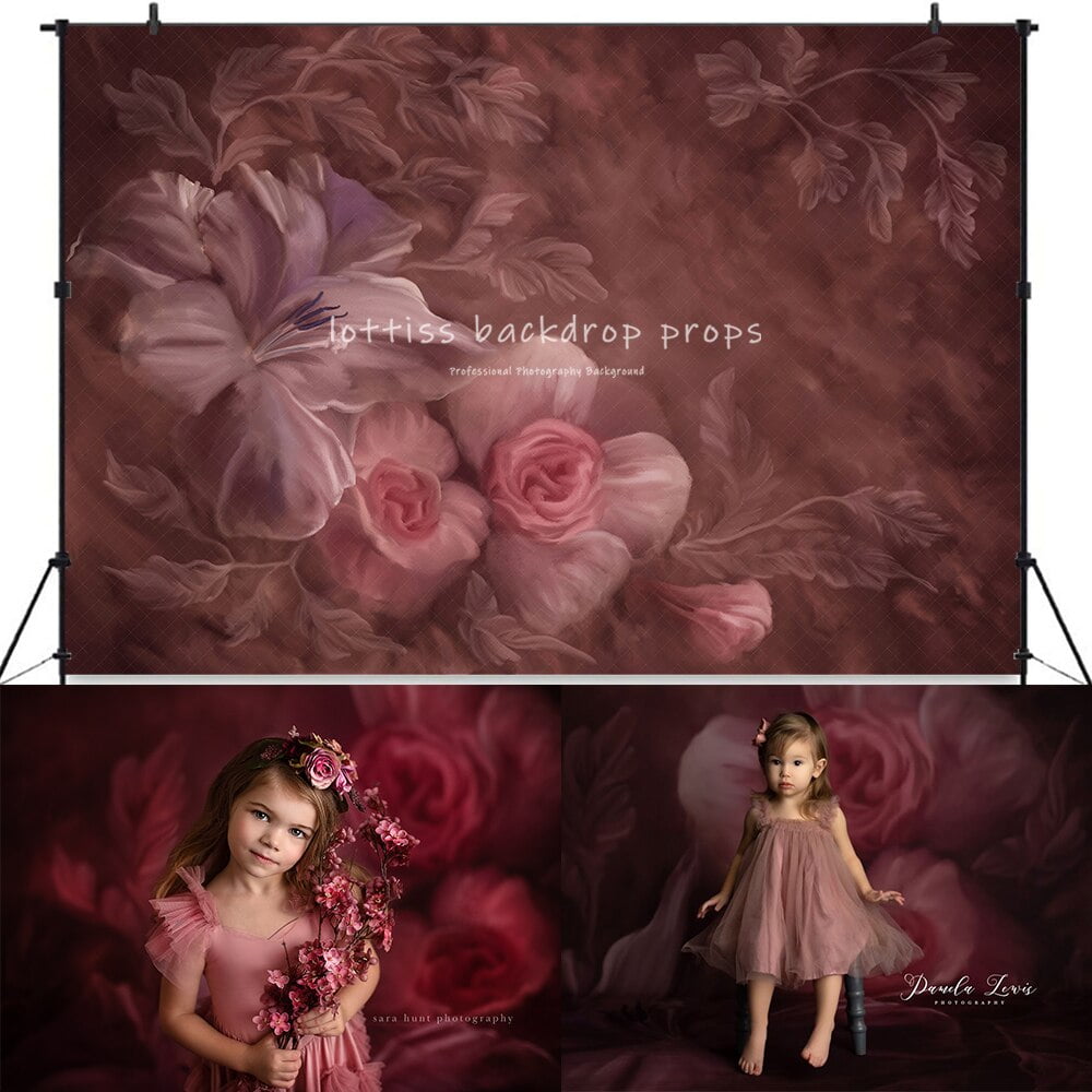 Rose Flower Backdrop Gril Photography Pregnant Woman Photocall Kids ...