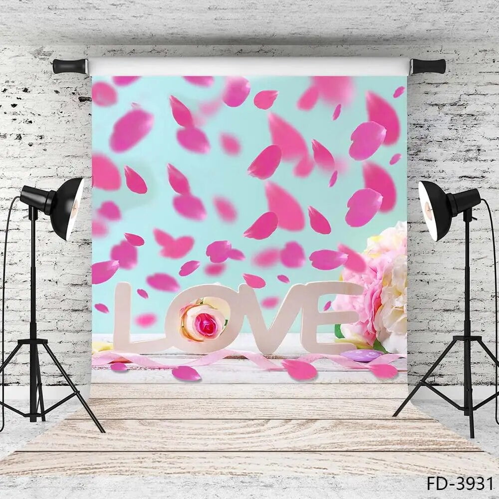 Rose Flower Petal Wood Floor Photoph Shooting Photography Background ...