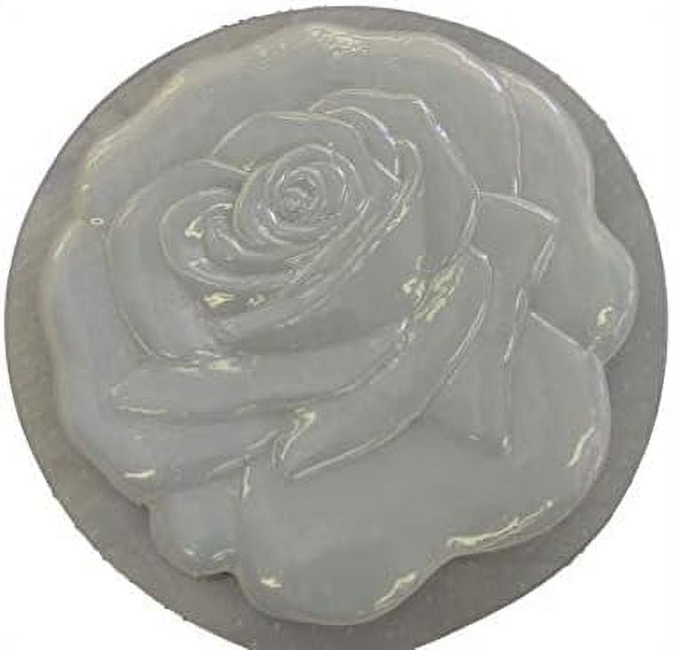 Rose Flower Plastic Craft Mold use with Concrete or Cement for Making ...