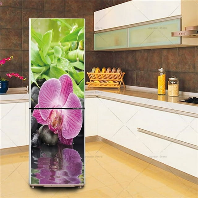 Rose Flower Refrigerator Door Stickers for Old Refrigerator Renovation ...