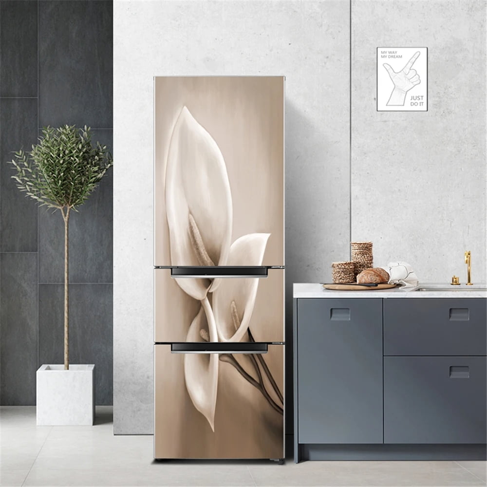 Rose Flower Refrigerator Sticker Peach Blossom Narcissus Home ...