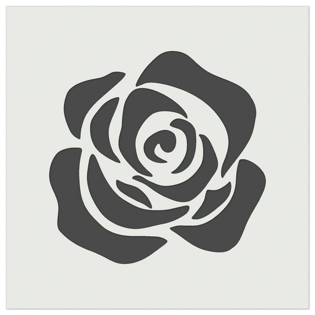 Rose Flower Solid DIY Cookie Wall Craft Stencil - 5.5 Inch - Walmart.com