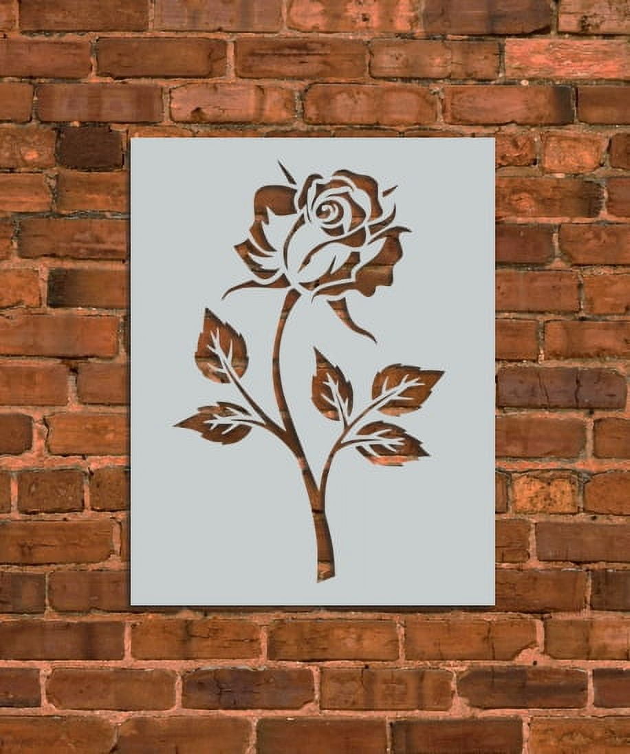 Rose Flower Stencil - Walmart.com