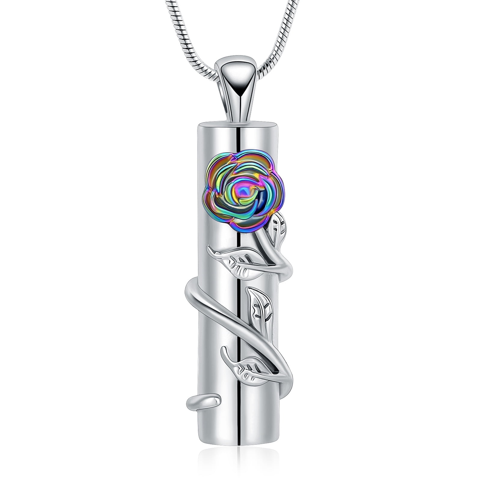 Rose Flower Urn Necklace for Ashes for Women Cremation Jewelry for ...
